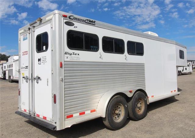 Used 2008 Cimarron Trailers 3 Horse Gooseneck w/ Large Dressing Room ...