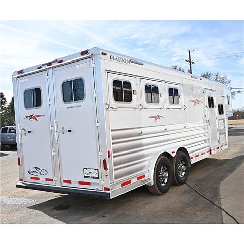 Used 2020 Platinum Coach 2020 Platinum 3 Horse 8' Living Quarter ...